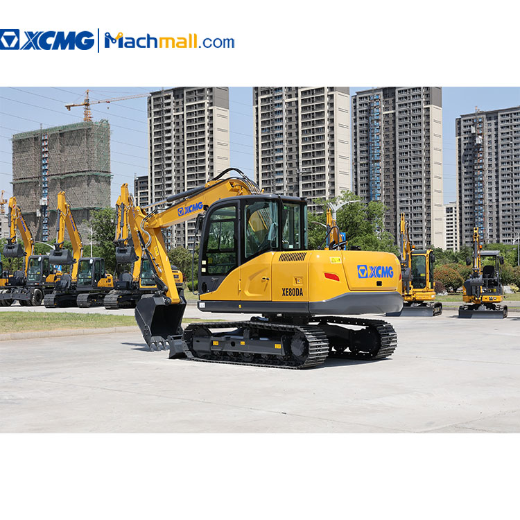 XCMG official excavator 8T Hydraulic Crawler Excavator XE80DA with good price, MACHMALL