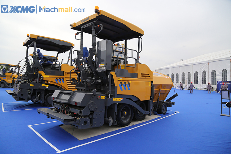 XCMG official special offer 4.5m paving width wheel concrete paver machine price, MACHMALL