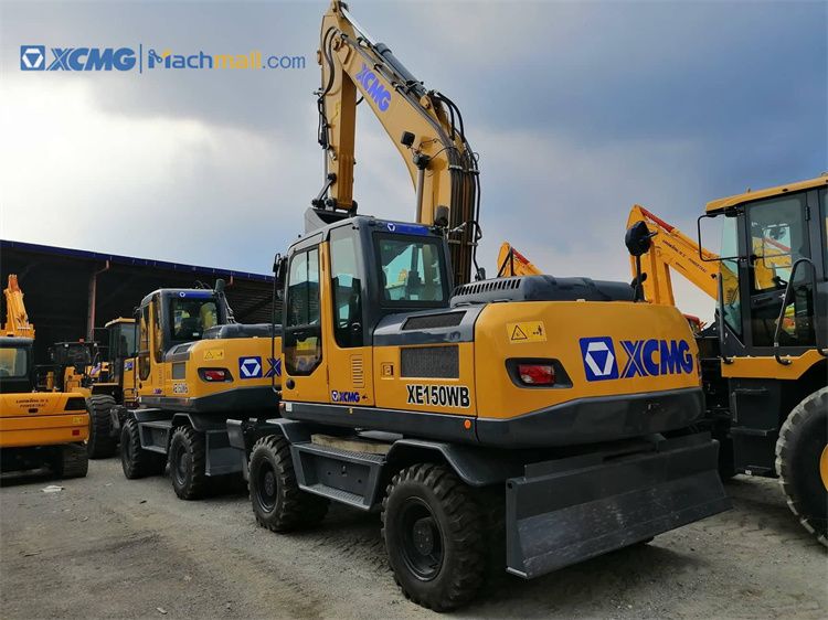 Wheeled Excavators | XCMG XE150WB 14 ton Excavator with Cummins Engine, MACHMALL