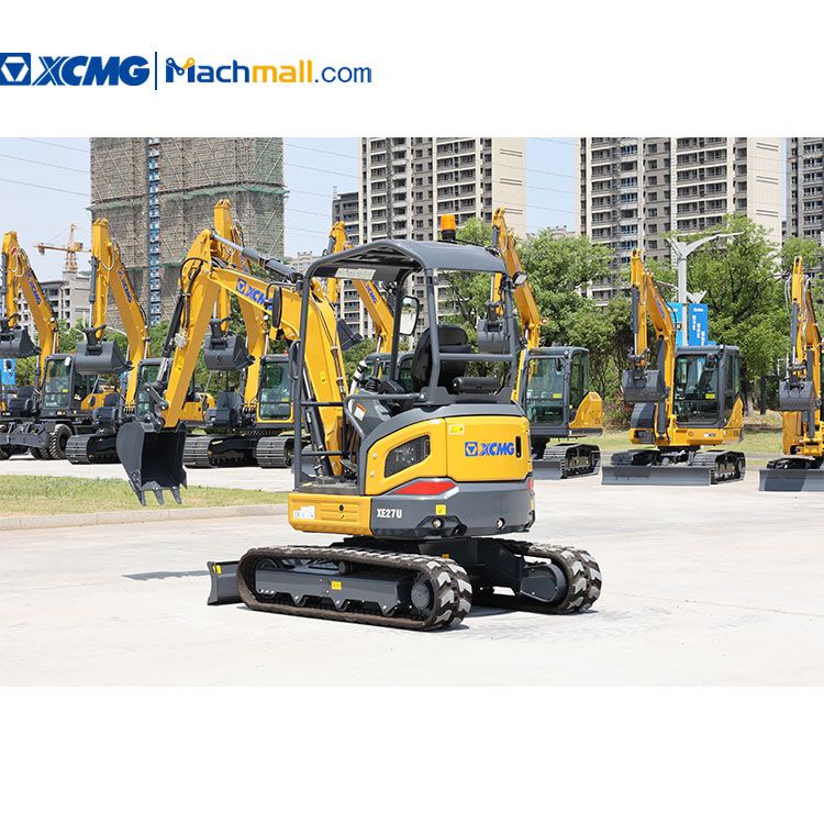 XCMG official XE27U new 2.7 ton mini tractor digger excavator, MACHMALL