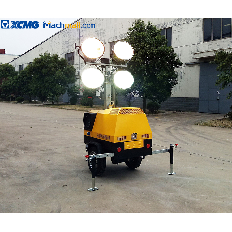XCMG Official 7m Emergency Light 4VA4000 Telescopic Diesel Generator Light Tower price, MACHMALL