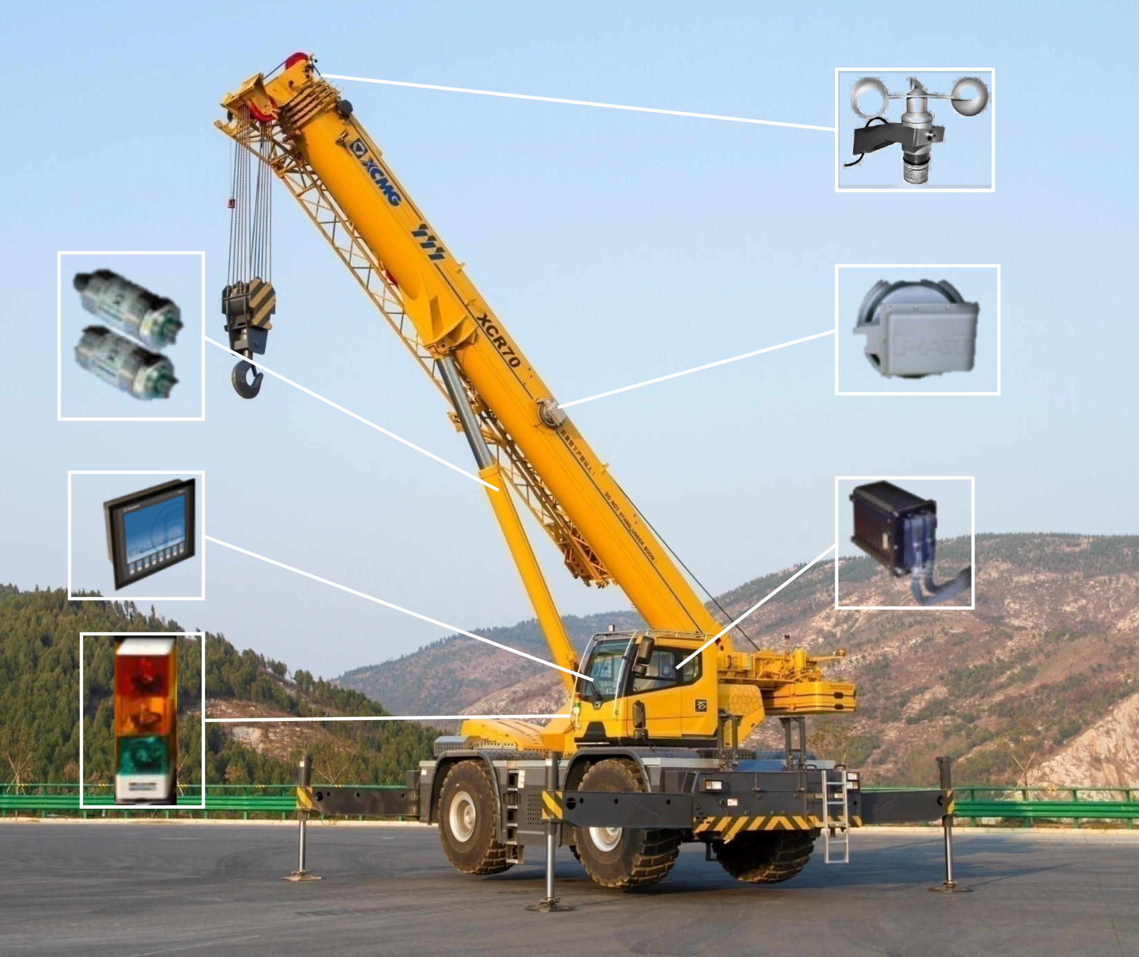 XCMG Official XCR70 E Rough Terrain Crane 70 Ton Mobile Crane For Sale