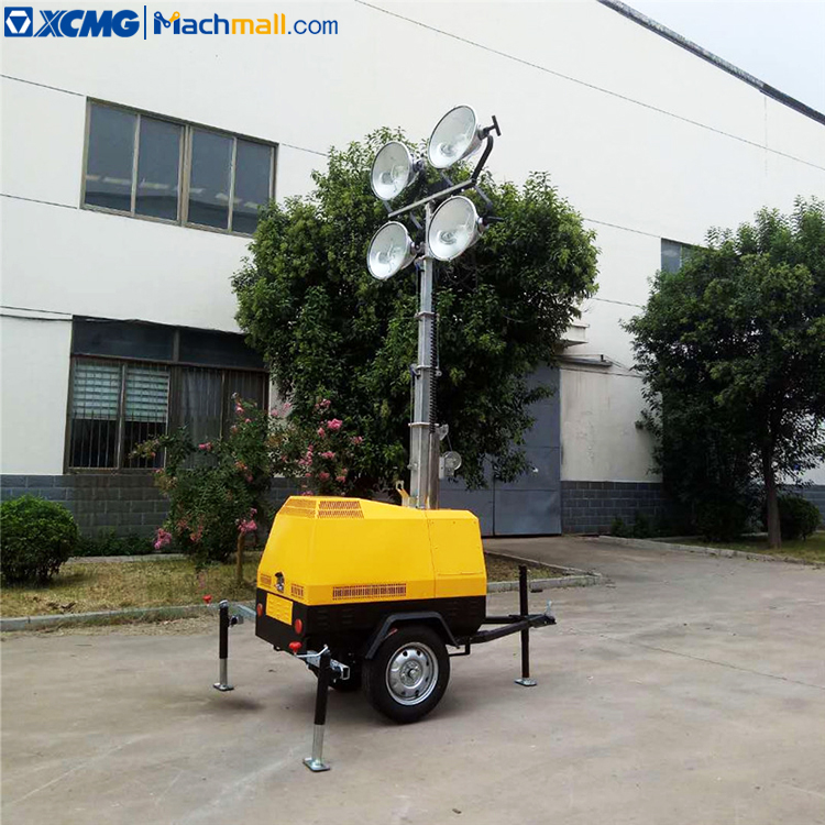 XCMG Official 7m Emergency Light 4VA4000 Telescopic Diesel Generator Light Tower price, MACHMALL