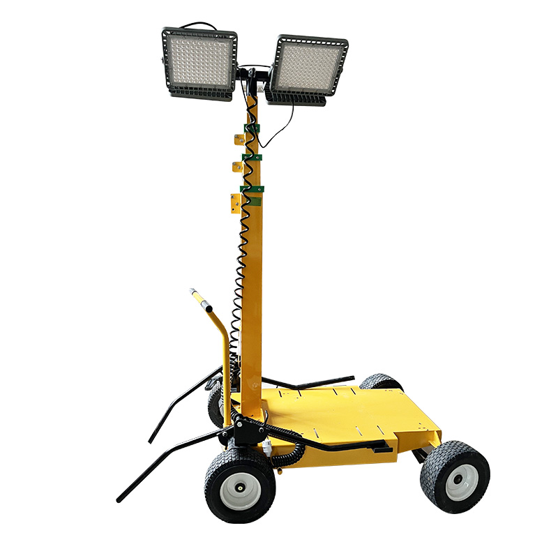 5M height, 5KW generator Mobile Light Tower with LED mobile Trailer Lighting Tower, MACHMALL