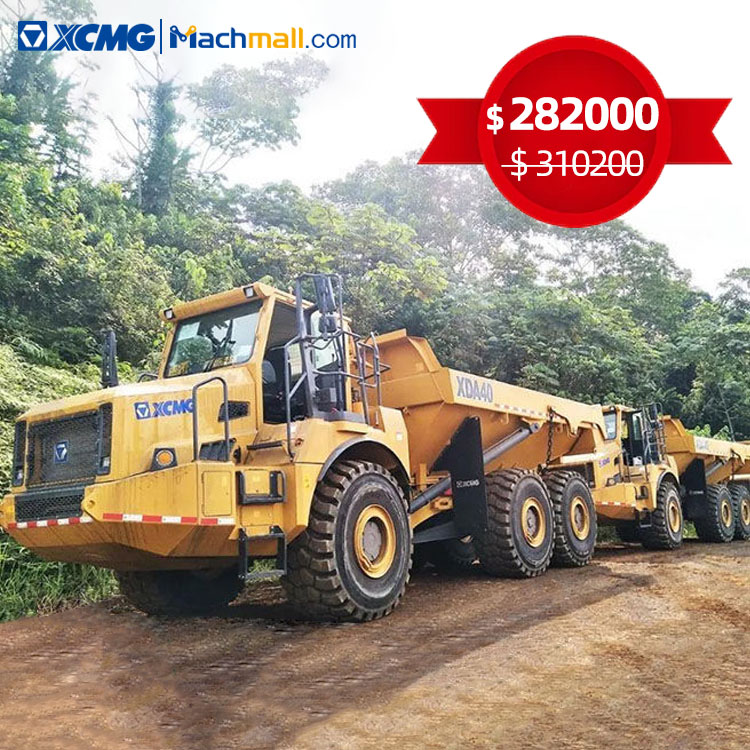 XCMG OEM Used Articulated Dump Truck XDA40 40ton Mining Truck for sale, MACHMALL