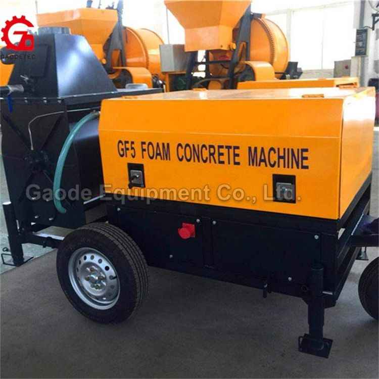Gaodetec GF5 cast in situ wall foam concrete block machine foam machine ...