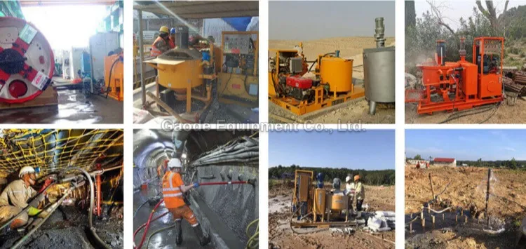 Gaodetec GGP220/350/50DPI-D High Work Efficiency Diesel Cement Grouting ...