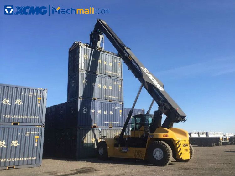 XCMG official 45 ton reach stacker container loading equipment crane ...