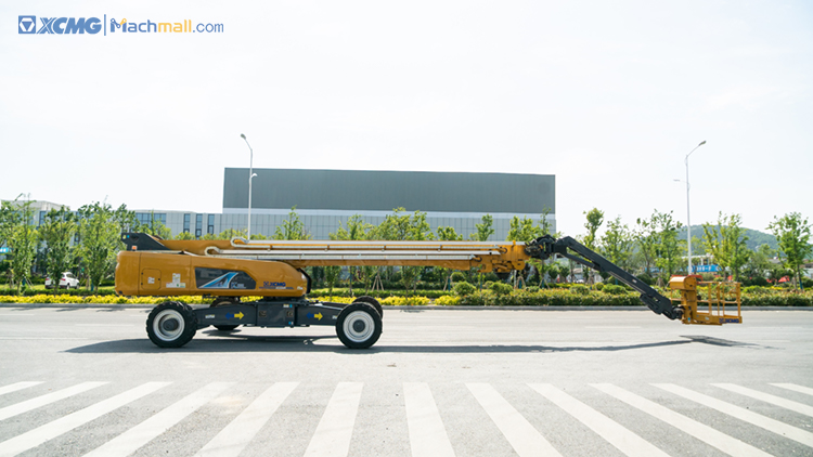 XCMG XGS50K 50m straight arm aerial work platform telescopic boom lift ...