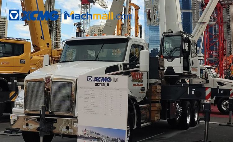 XCMG 40t truck crane XCT40U with US DOT certification price, MACHMALL