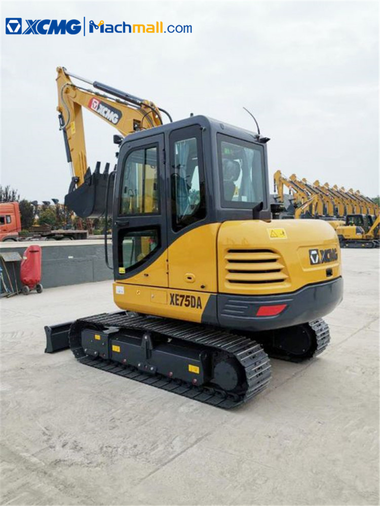 Small excavator XCMG XE75DA PLUS 7.5 ton hydraulic machine for sale ...