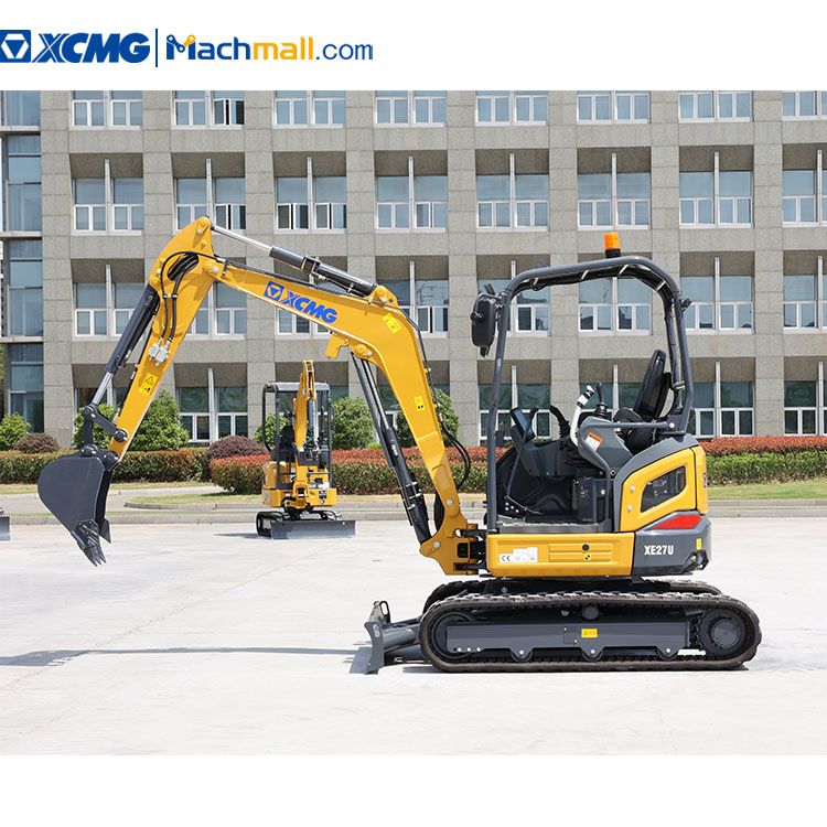 XCMG official XE27U new 2.7 ton mini tractor digger excavator, MACHMALL