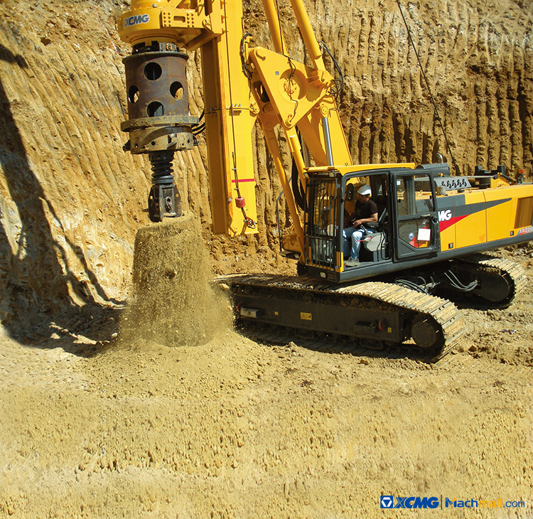 XCMG construction piling machine XR220D 220kn 50m rotary drilling rig ...