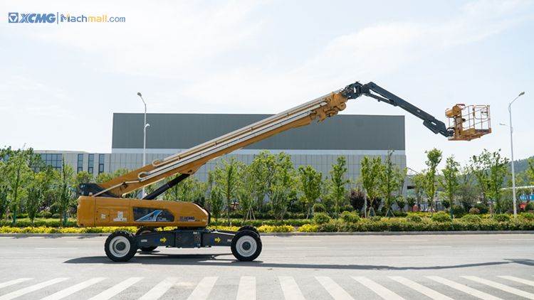 XCMG XGS50K 50m straight arm aerial work platform telescopic boom lift ...