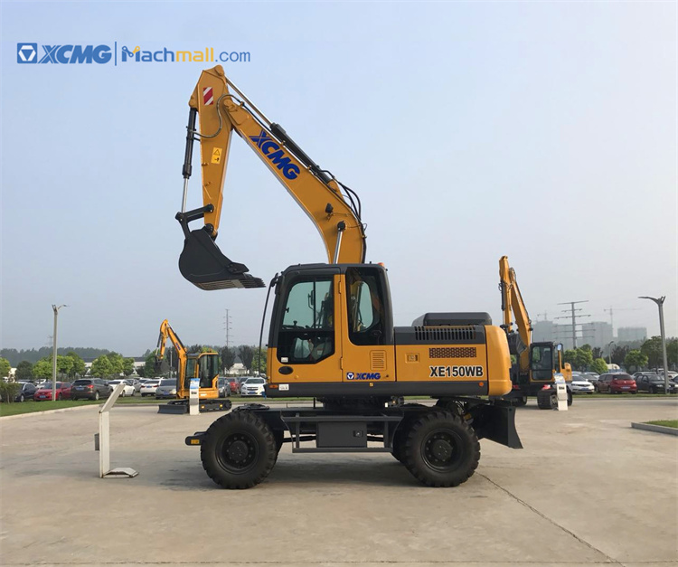 Wheeled Excavators | XCMG XE150WB 14 ton Excavator with Cummins Engine ...
