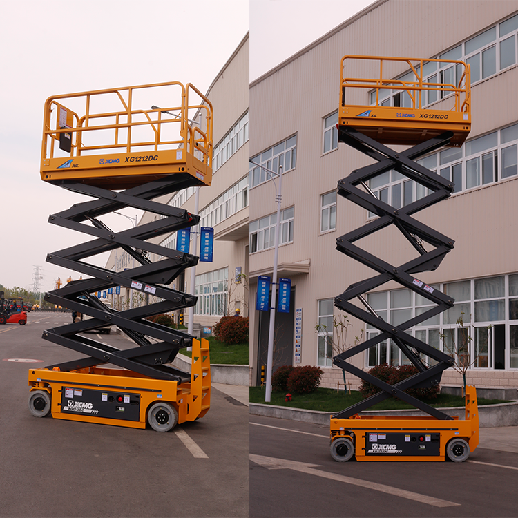 XCMG Manufacturer 12m Electric Scissor Lift Work Platform XG1212DC On ...