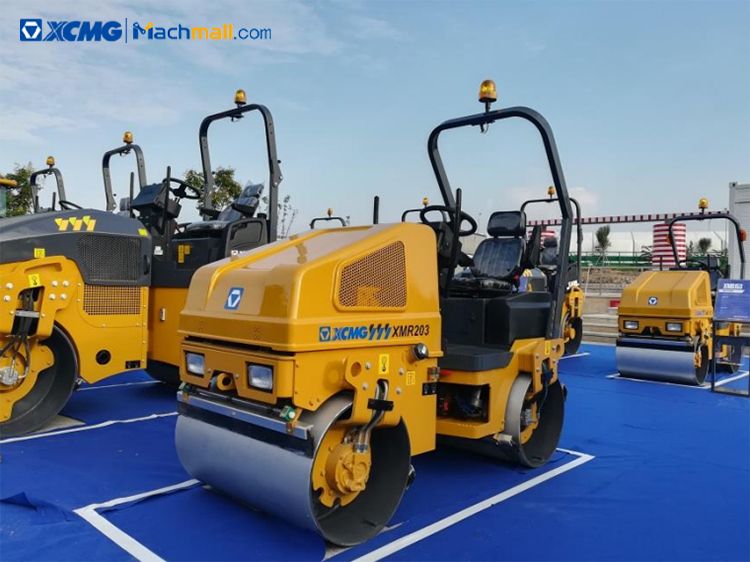XCMG official 2 ton vibratory roller compactor XMR203 for sale, MACHMALL