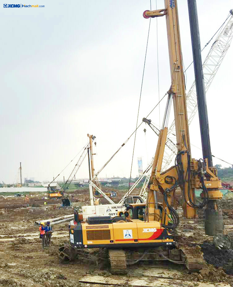 XCMG XR180DII 180kn 46m hydraulic pile rig Rotary Drilling Rig for sale ...