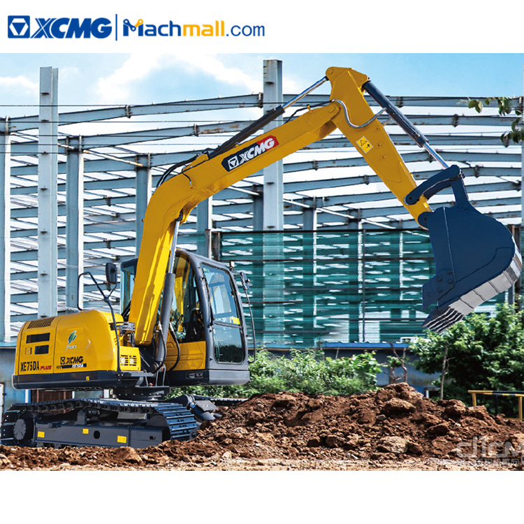Small excavator XCMG XE75DA PLUS 7.5 ton hydraulic machine for sale ...