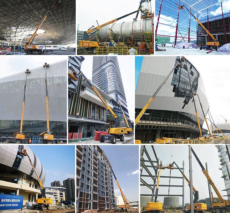 XCMG XGS50K 50m straight arm aerial work platform telescopic boom lift ...