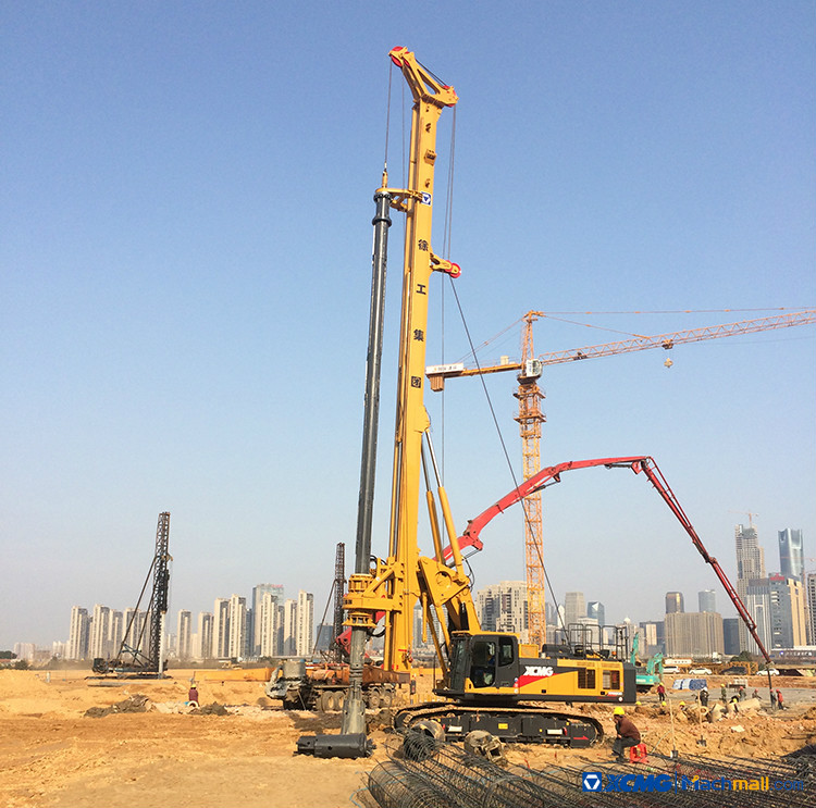 XCMG construction piling machine XR220D 220kn 50m rotary drilling rig ...
