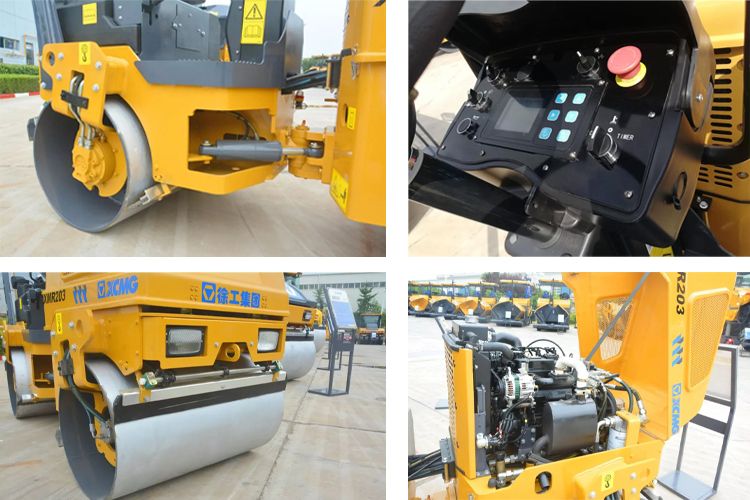 XCMG official 2 ton vibratory roller compactor XMR203 for sale, MACHMALL