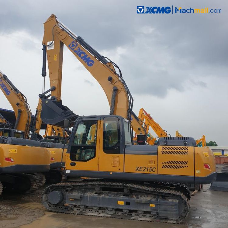 XE215C Excavator | XCMG 21 ton 1m3 Excavator XE215C with ISUZU Engine ...
