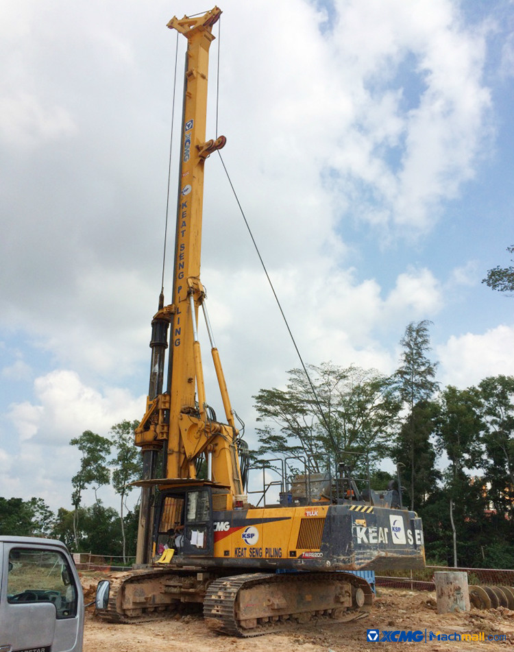 XCMG construction piling machine XR220D 220kn 50m rotary drilling rig ...