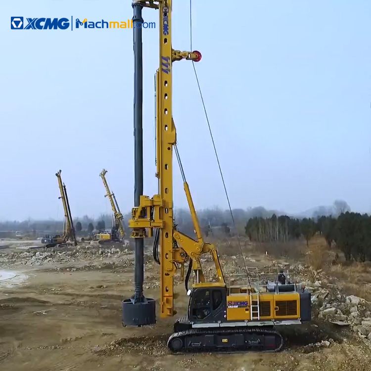 XCMG 240kn 70m Hydraulic Dual Rotary Drilling Rig Bored Pile Machine ...