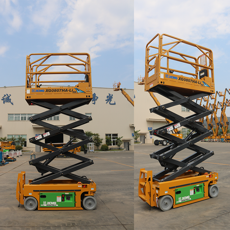 XCMG 8m Hydraulic Scissor Platform XG0807HA-Li Aerial Work Platform On ...