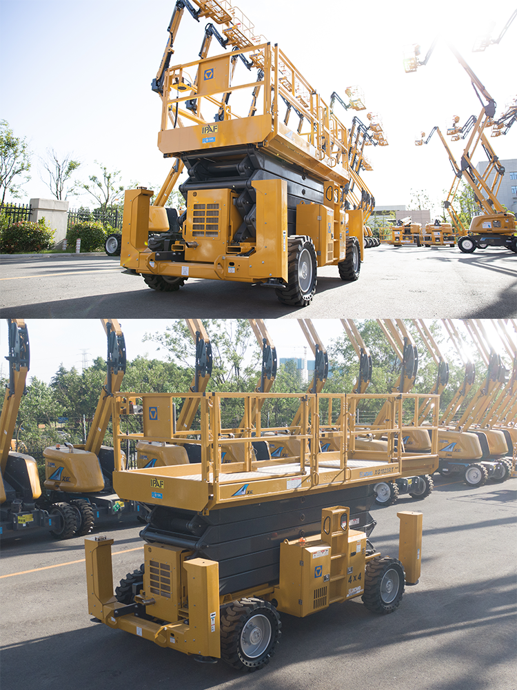 XCMG 18m Mobile Rough Terrain Hydraulic Scissor Lift Platform XG1823RT ...