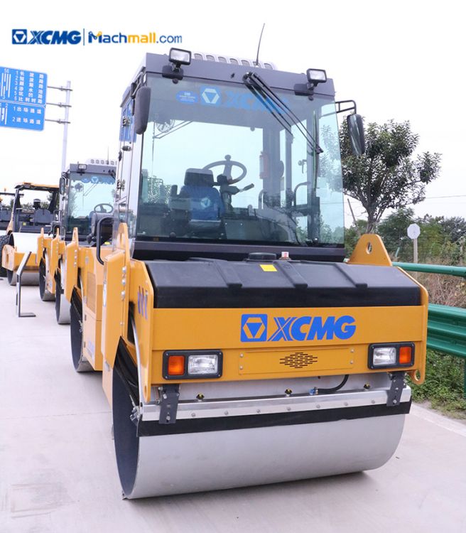 XCMG 8 ton double wheel roller XD83 with DEUTZ engine price, MACHMALL