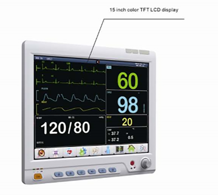New patient monitor TR-900E 5 inch (wall) multi-parameter touch screen ...