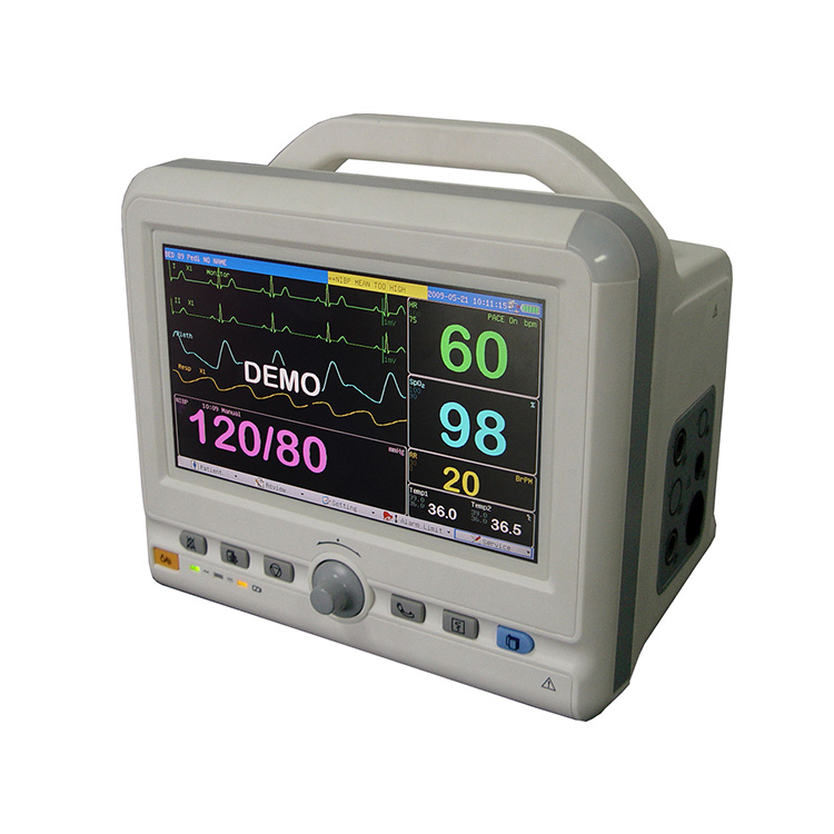 Multi-function patient monitor TR-600F 7 inch color LCD display SPO2 ...