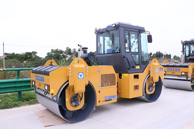 XCMG official 10 ton asphalt compactor XD103 China double drum ...