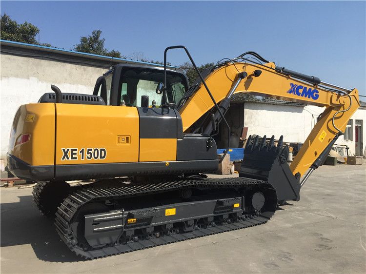 XCMG 15 Ton Excavators Machine XE155D With Excavator Hydraulic Hammer ...