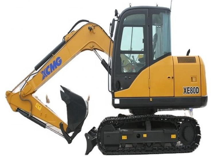 XCMG Mini Digger Excavator Machine XE80DA China 8 Ton Small Track ...