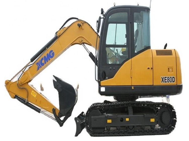 XCMG Mini Digger Excavator Machine XE80DA China 8 Ton Small Track ...