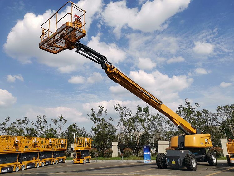 XCMG XGS34 34m mobile telescopic towable boom lift hydraulic price ...