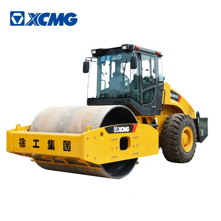 XCMG 20 ton single drum vibratory roller compactor XS203J road roller ...