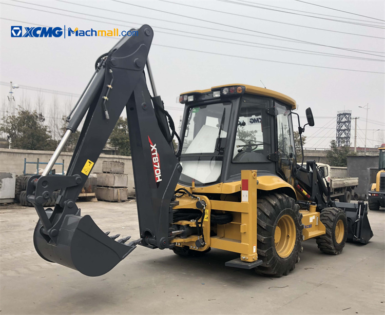 XCMG Load 2500kg 1m3 Backhoe Excavator Loader XT870H with 4in1 bucket ...