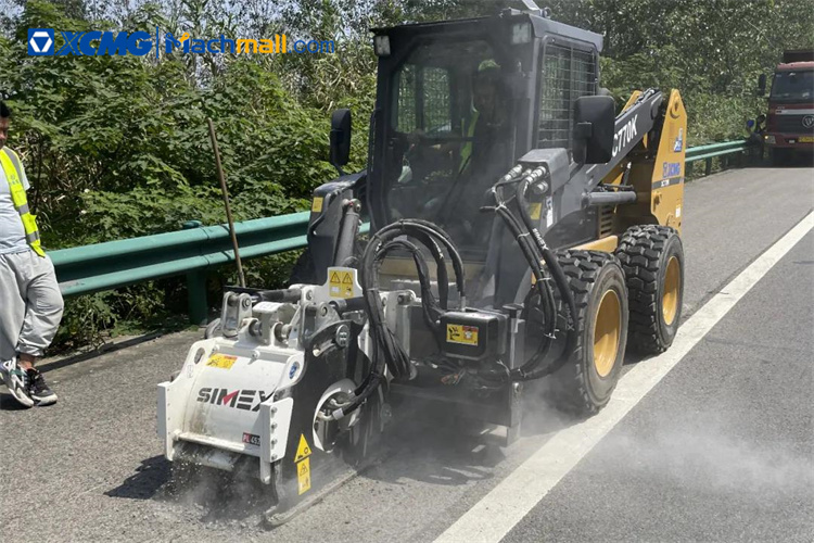 XCMG Skid Steer Loader for Asphalt Concrete Road Paving and Milling ...