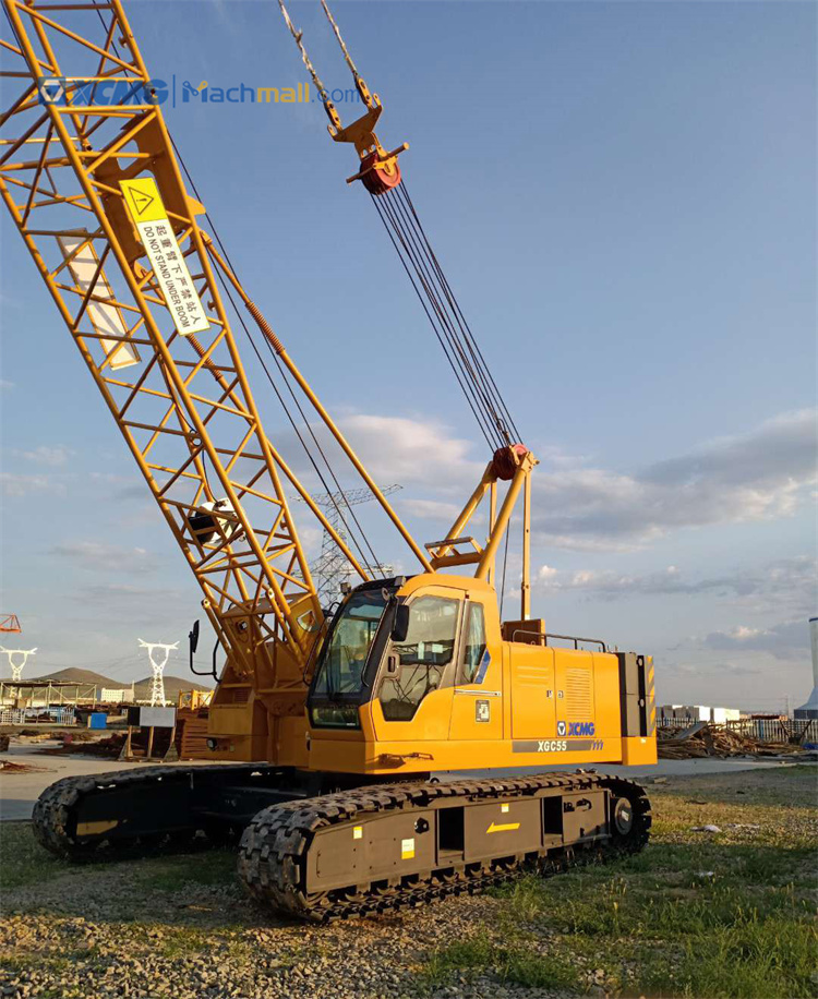 XCMG 55 ton crawler crane XGC 55 with catalog PDF, MACHMALL
