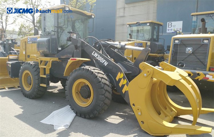 XCMG 3 5 7 8 10 ton Wheel Loader with Log Forks and Grapples for sale ...