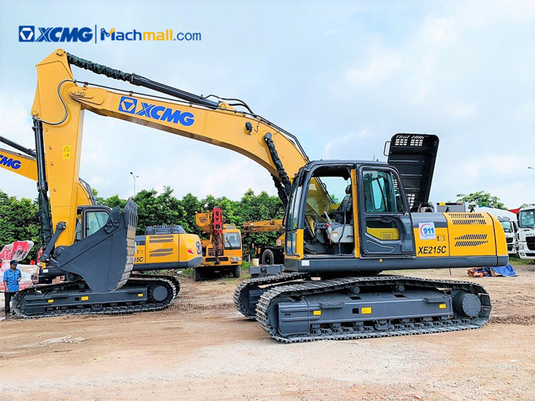 XE215C Excavator | XCMG 21 ton 1m3 Excavator XE215C with ISUZU Engine ...