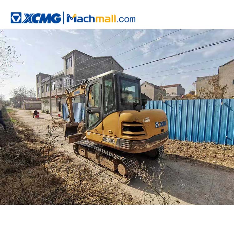 XCMG High quality used 6 ton small hydraulic crawler excavator XE60D ...