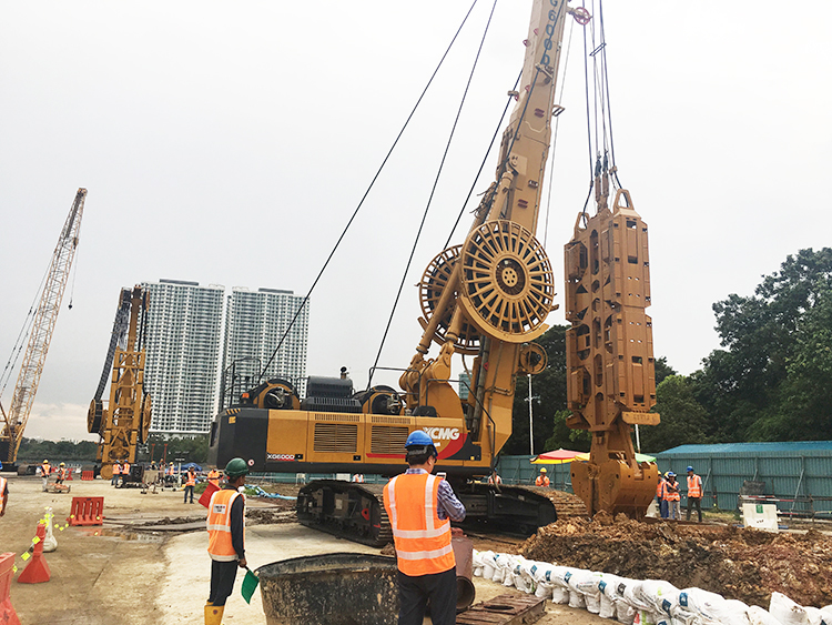 XCMG Official XTC80/60M Diaphragm Wall Grab Underground Trench Cutter ...