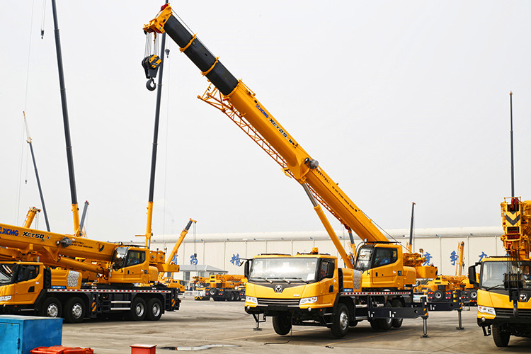 XCMG official diesel-electric hybrid truck crane construction machines ...