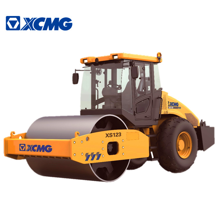 XCMG official mini road roller XS123 single drum vibratory road roller ...
