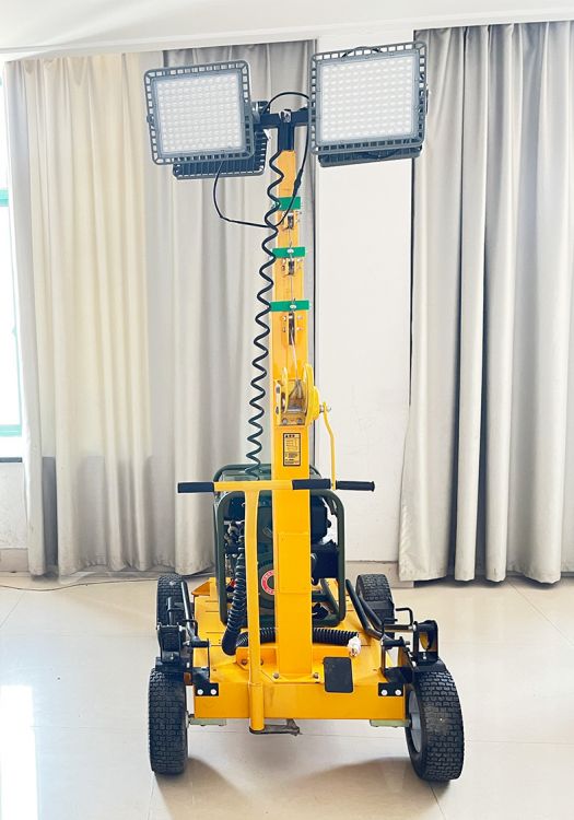 5M height, 5KW generator Mobile Light Tower with LED mobile Trailer ...